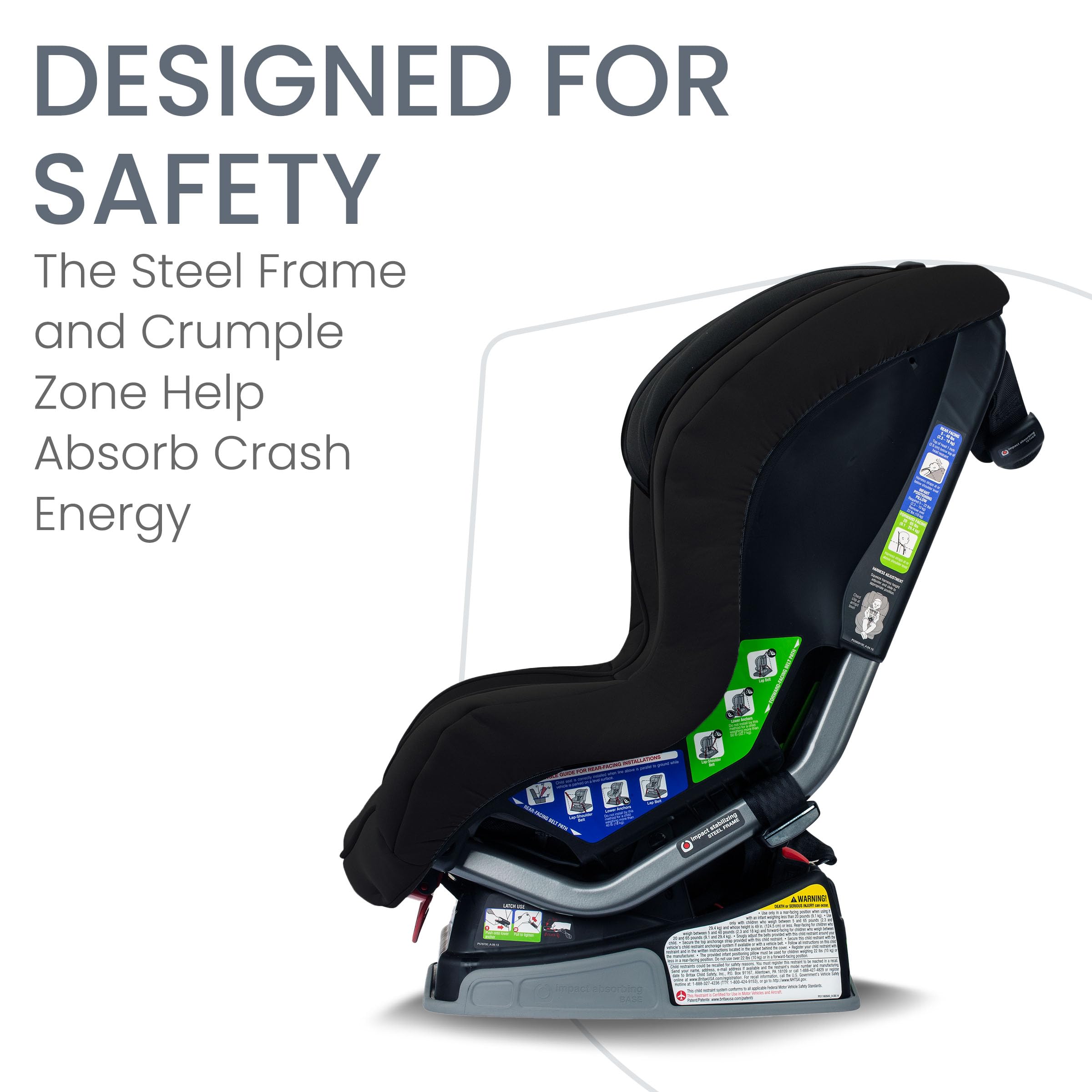 Britax Emblem 3 Stage Convertible Car Seat, Fusion