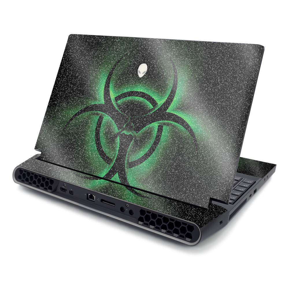 MightySkins Skin for Alienware AREA-51M R2 (2020) - Abstract Black | Protective, Durable, and Unique Vinyl Decal wrap Cover | Easy to Apply, Remove, and Change Styles | Made in The USA