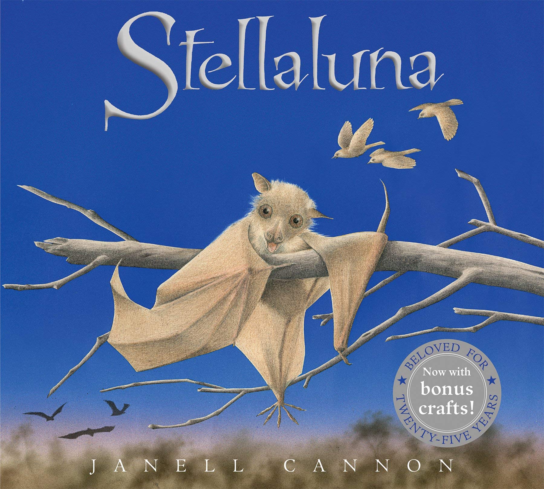 Stellaluna Gift Set Special Edition Hardcover by Janell Cannon, Stellaluna Stuffed Animal, Activity Booklet, Downloadable Crafts with Activity Kit and Create a Bat Artwork Gift Set