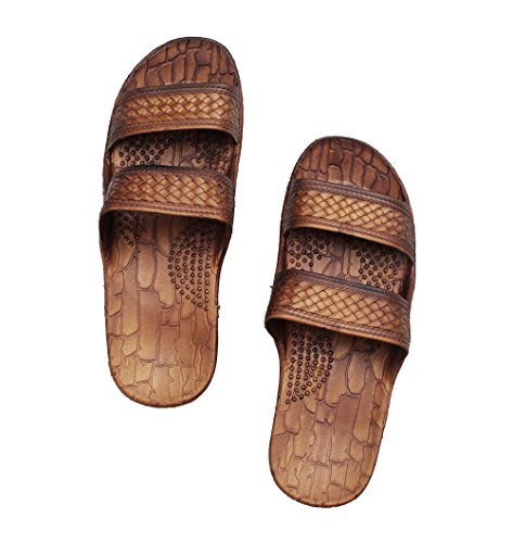 IMPERIAL SANDALS HAWAII Double Strap Jesus Style Hawaii Sandals Size 7 Women /5 men, Unisex Sandal for Women Men and Teens