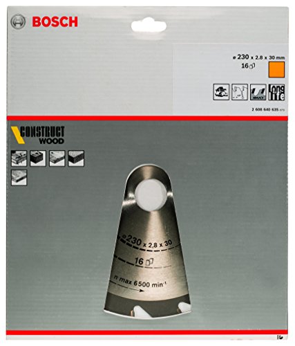 Bosch 2608640635 CWWOH 9.06" x 30mm 16T Circular saw blade Top Precision