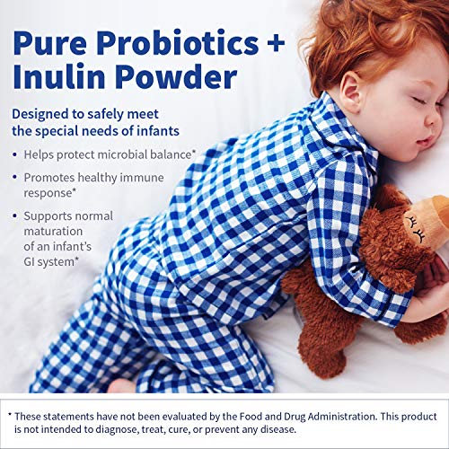 Klaire Labs Ther-Biotic Baby - Infant Probiotic Powder - Bifidobacterium Infantis & More - Gut & Immune Support Baby Probiotics - Hypoallergenic - Mix with Breast Milk or Food (120 Servings)