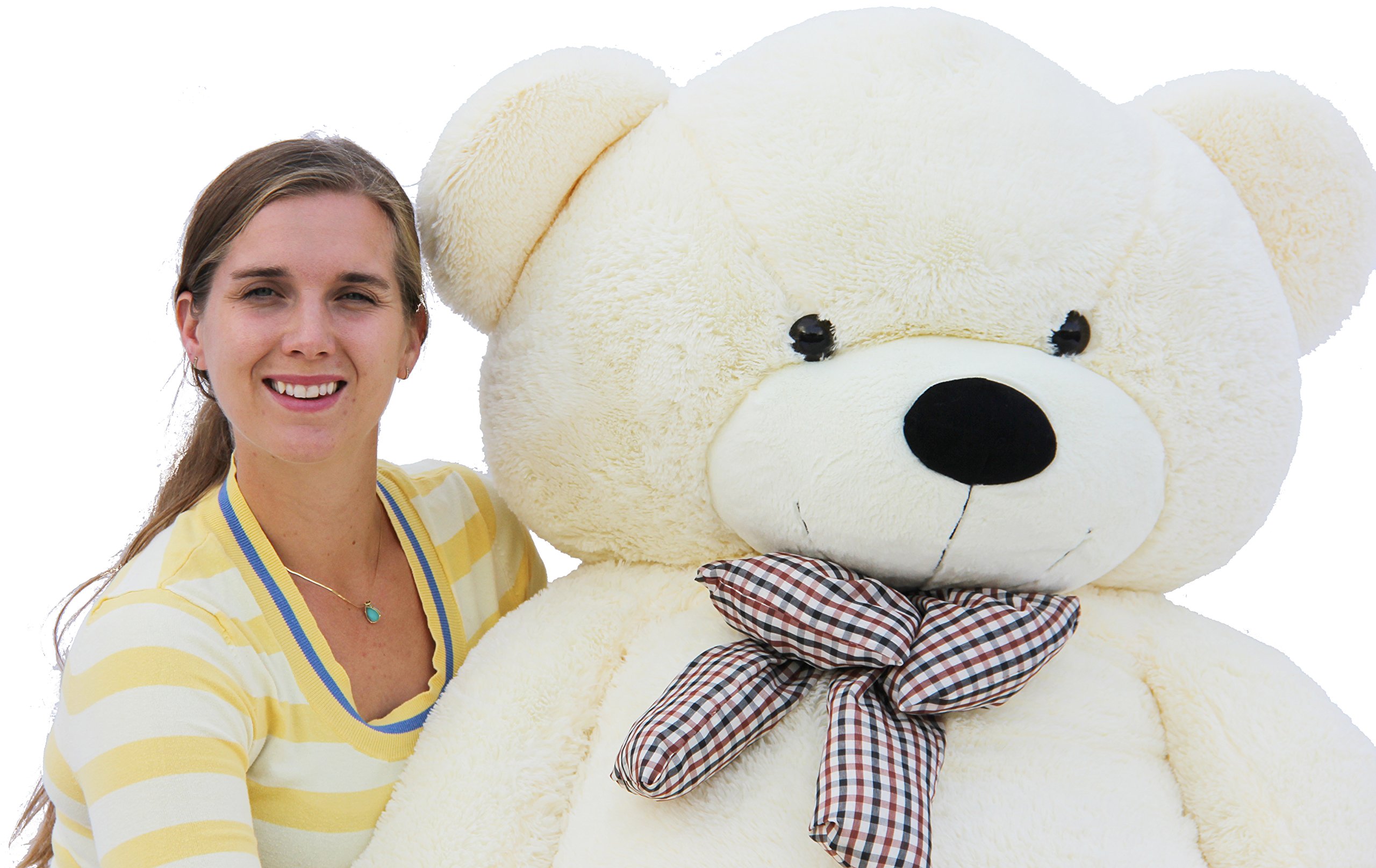 Joyfay Giant Teddy Bear, White- Over 6ft (78")
