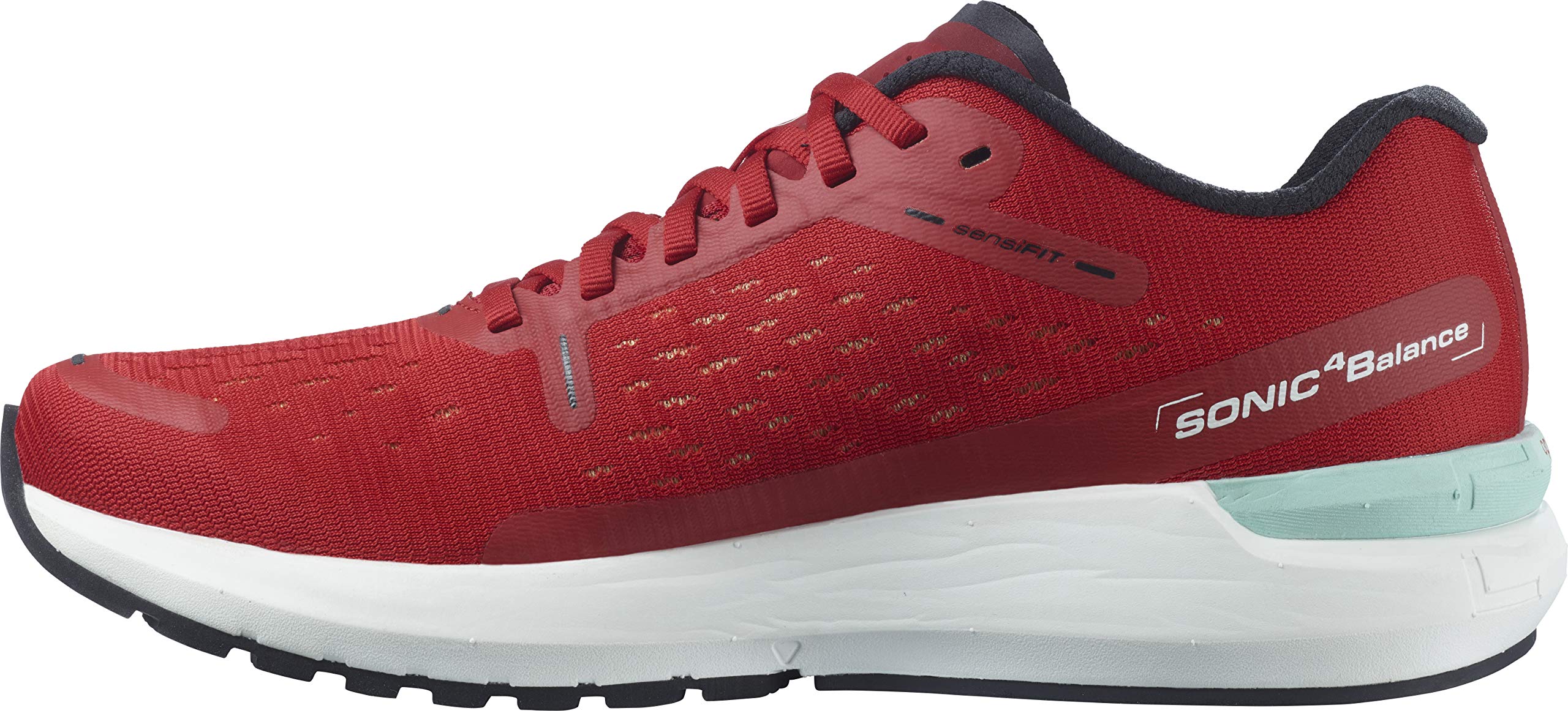 Salomon Sonic 4 Balance Running Shoes for Men, Goji Berry/White/Black, 8.5