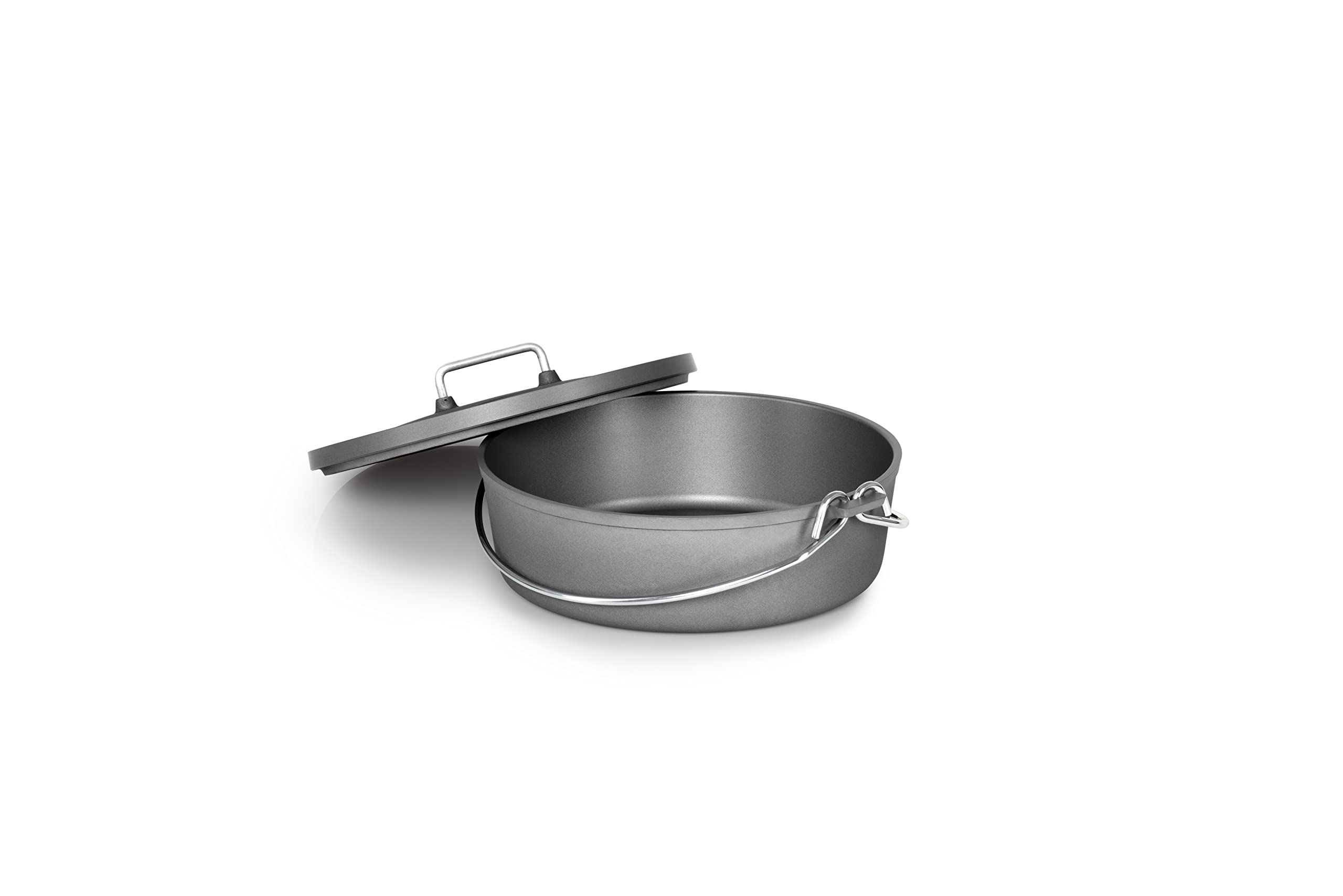GSI Outdoors 10-Inch Hard Anodized Dutch Oven | Heavy-Duty, Non-Reactive, Rust-Free | Perfect for Open Fire, Camp Coals, Home Oven Use | Dutch Oven for Sourdough Bread, Stews, Soups and More