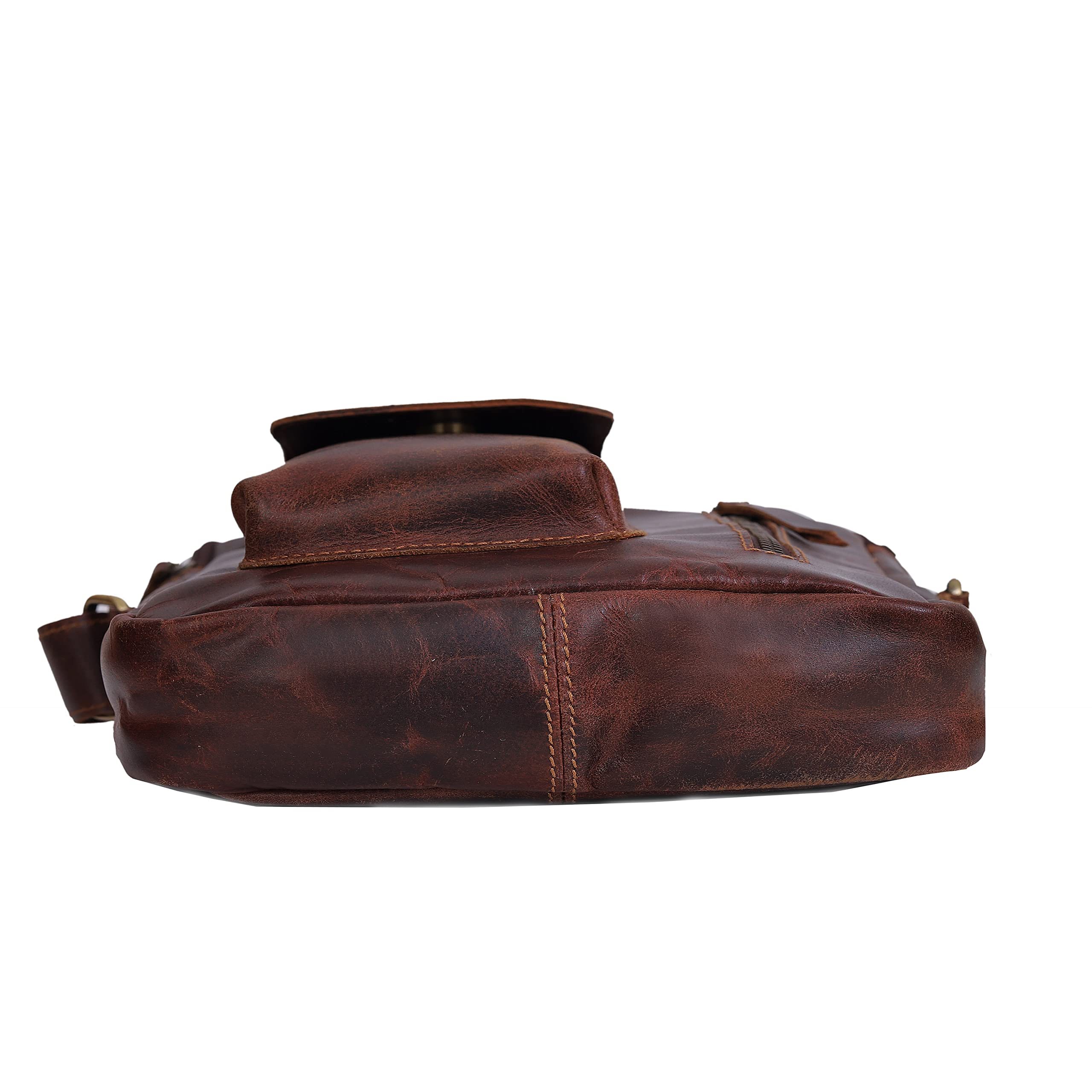 Crossbody Bags for Women - Real Leather Small Vintage Adjustable Shoulder Bag