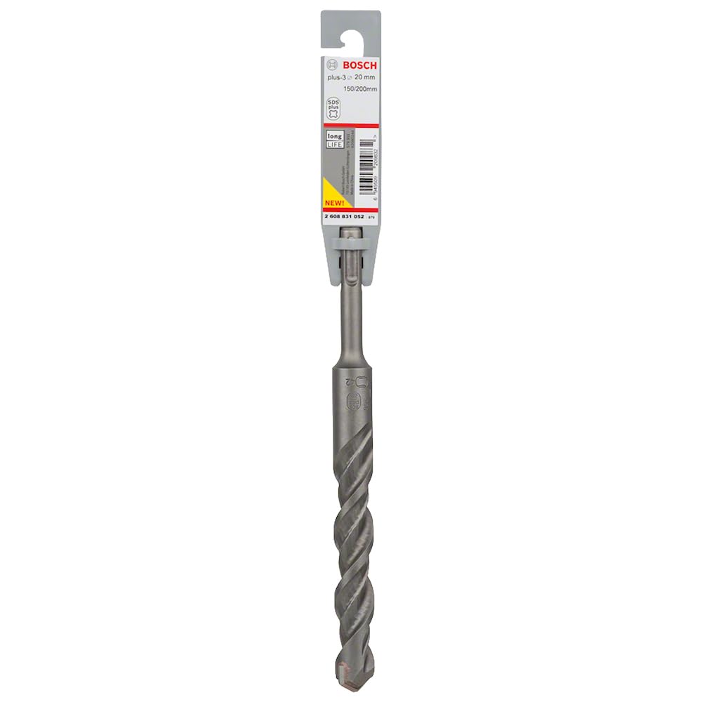 Bosch 2608831052 20x150x200mm Hammer Drill Bit SDS Plus, 3"