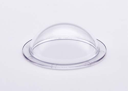 JMX Acrylic/PC CCTV Replacement Clear Camera Dome Cover Security Camera Housing Skylight Window (1.8 Inches, Transparent)