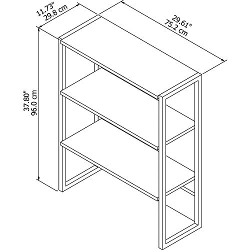Bush Business Furniture Method Bookcase Hutch, Natural Maple