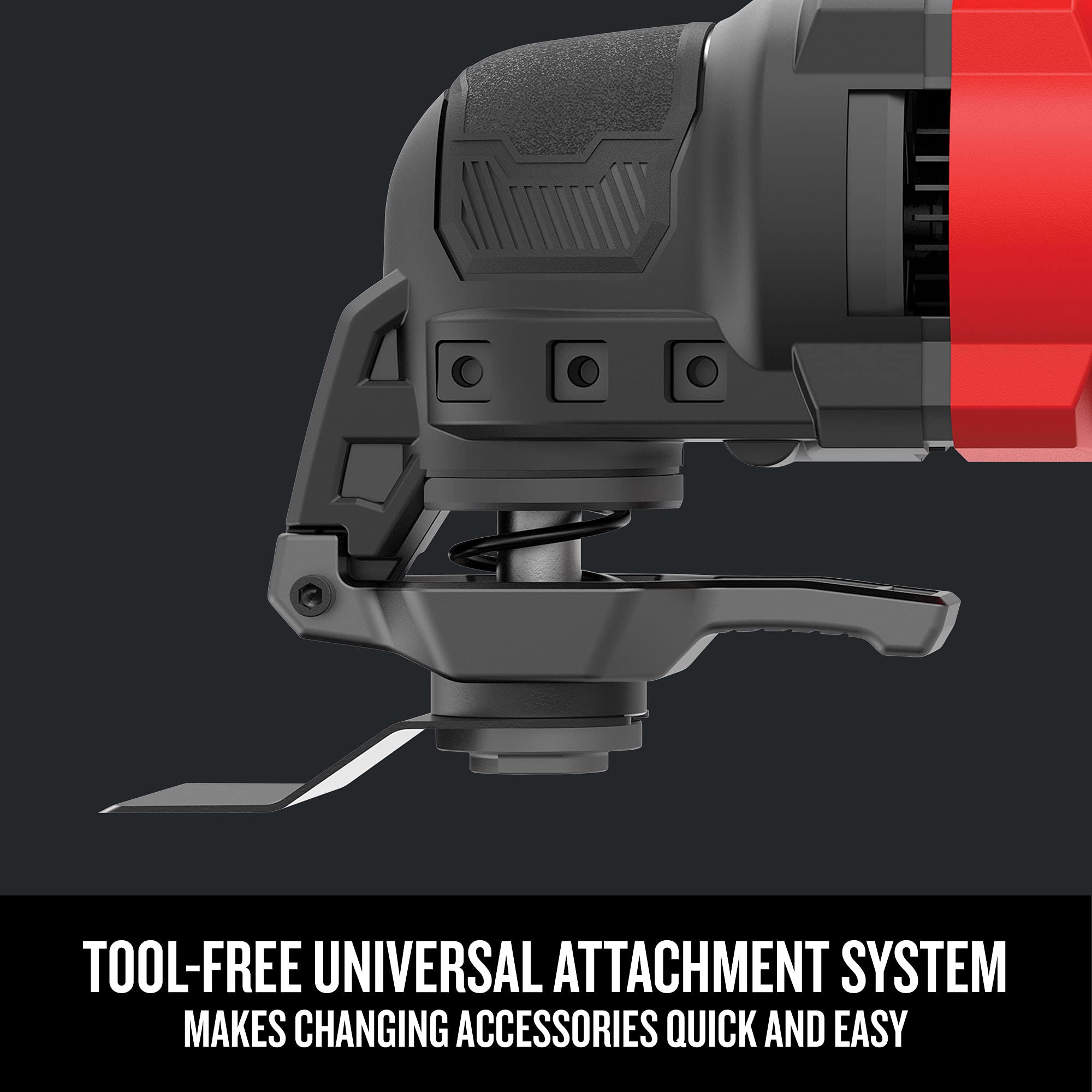 CRAFTSMAN Oscillating Tool, 3-Amp, Includes Universal Tool-free Accessory System, Blades, Sandpaper and Tool Bag, Corded (CMEW401)