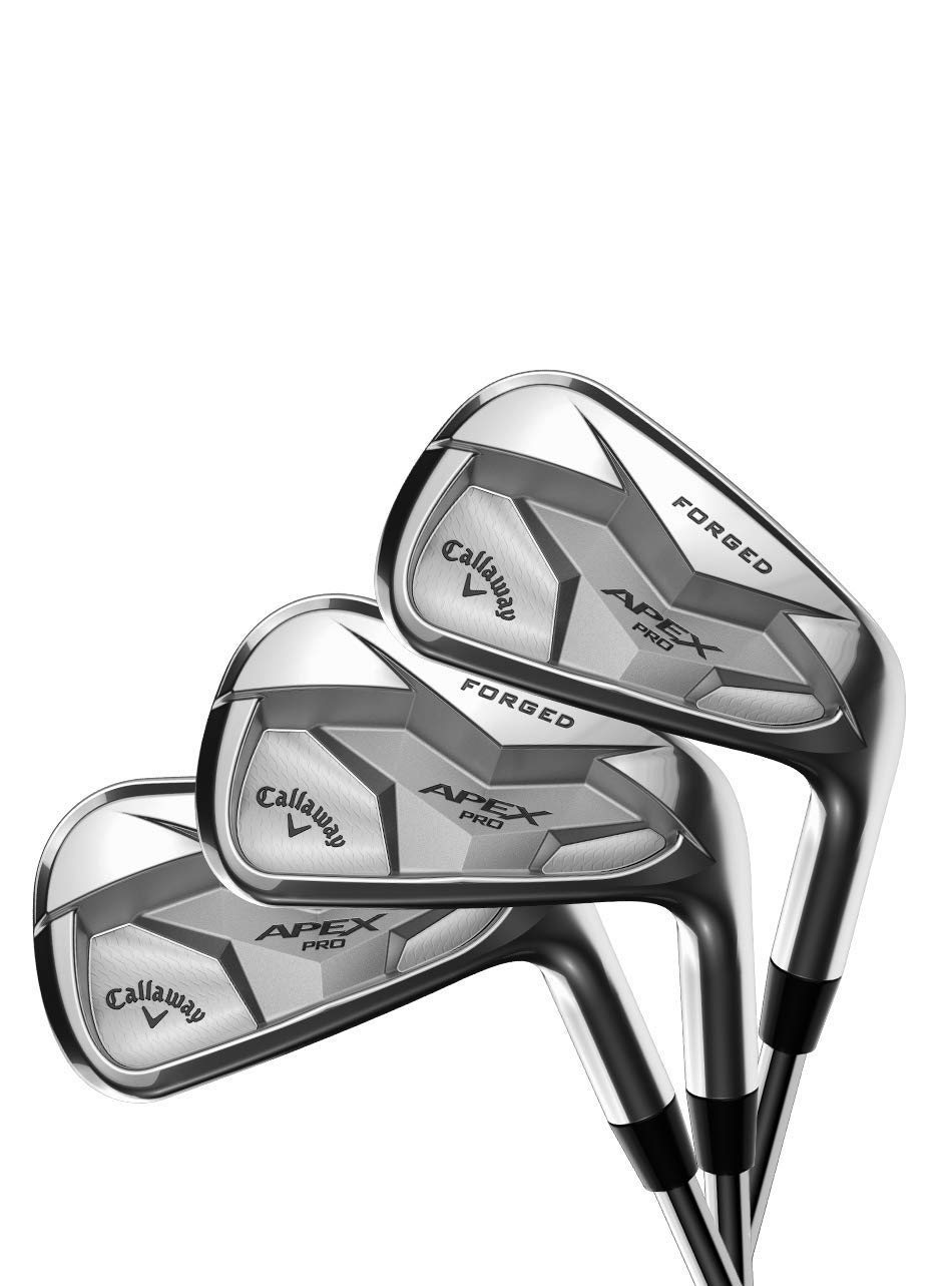 Callaway Golf 2019 Apex Pro Irons Set (Set of 8 Total Clubs: 4-9 Iron, PW, AW, Right Hand, Graphite, Stiff Flex)