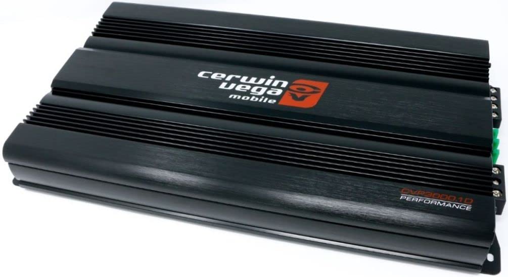 CERWIN-VEGA! CVP 600W RMS 1 Channel Class AB Monoblock Amplifier, High-Power Car Audio Amp with 2-Ohm & 4-Ohm Stability, Enhanced Bass Boost for Superior Car Speakers Performance - CVP3000.1D