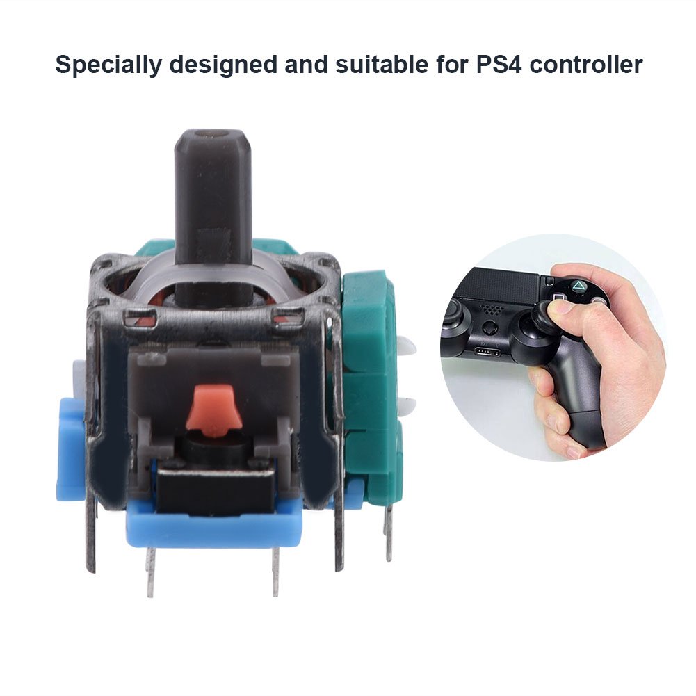 Replacement Analog Stick for PS4 Joystick, Analog Stick Thumbsticks Replacement, 3D Analog Thumbstick Sensor Module for Controller