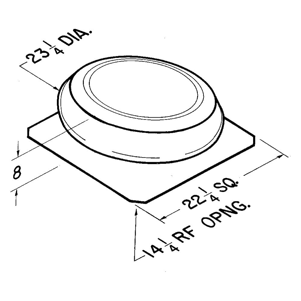 Broan-NuTone 356BR Attic Ventilator, Roof Mount Ventilator, Brown, 1600 CFM