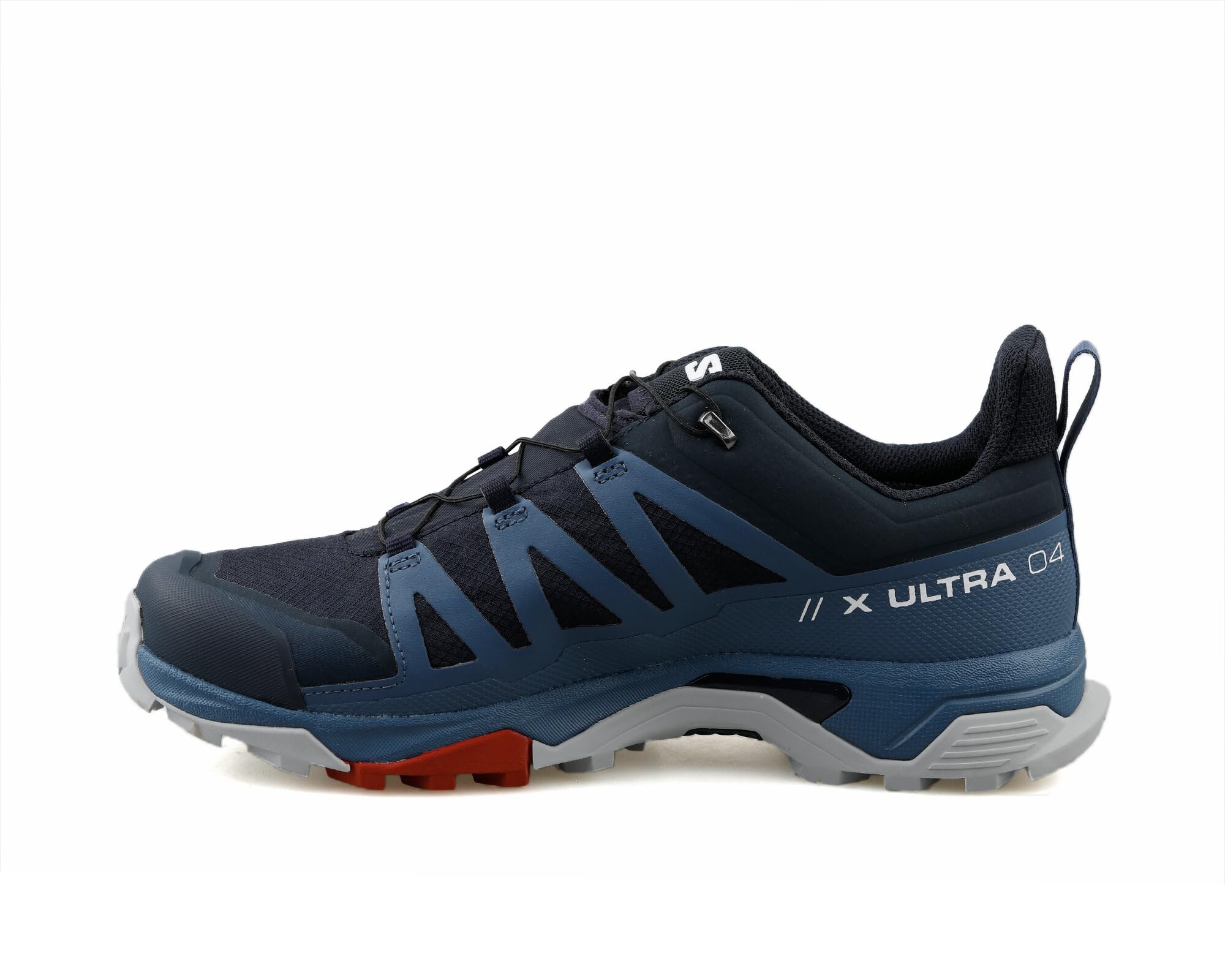 Salomon X Crest Hiking Shoes for Men, Bungee Cord/Black/Peat, 7