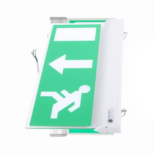 Exit Lighting Sign, LED Emergency Exit Sign, Emergency Exit Sign Light, Automatic Voice Alarm Reminder for Shopping Malls