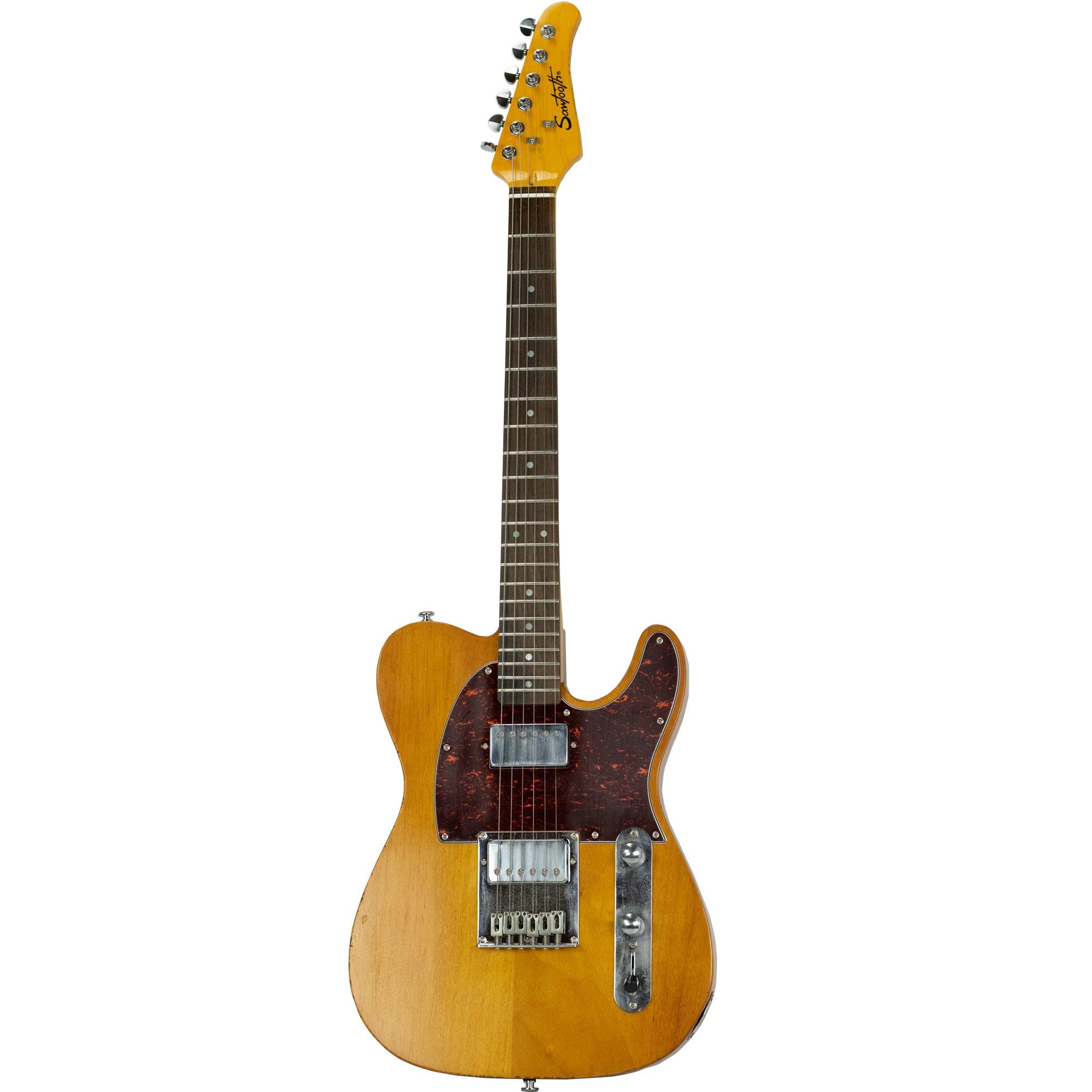 Sawtooth ET Relic Electric Guitar, Natural Retro Pack