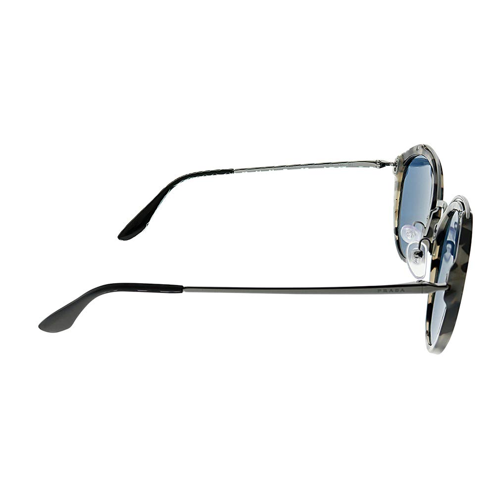 Prada PR18US Sunglasses HU7219-53 - Men's, Grey Havana/Gunmetal Frame, Blue PR18US-HU7219-53