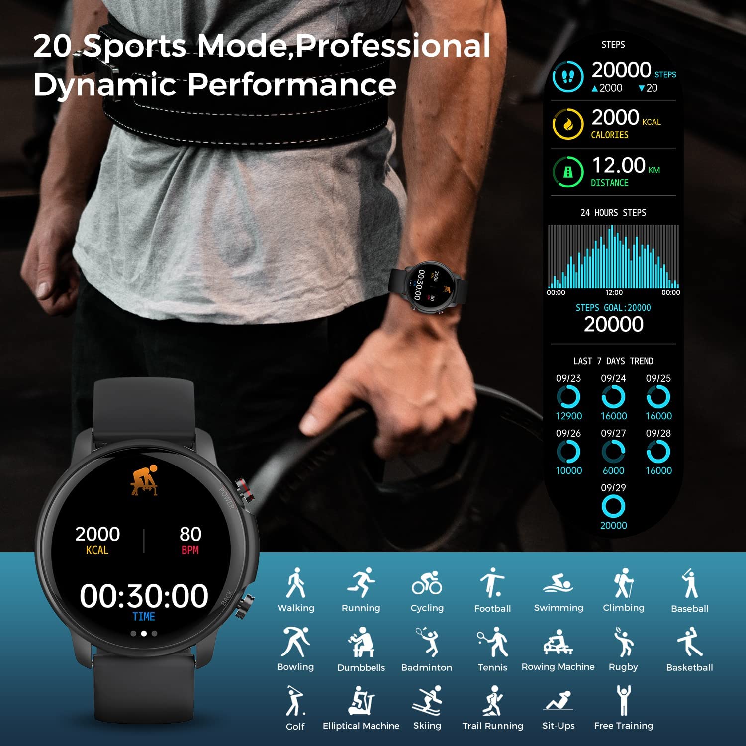 KOSPET Smart Watch Magic 4+Tank M1-Black