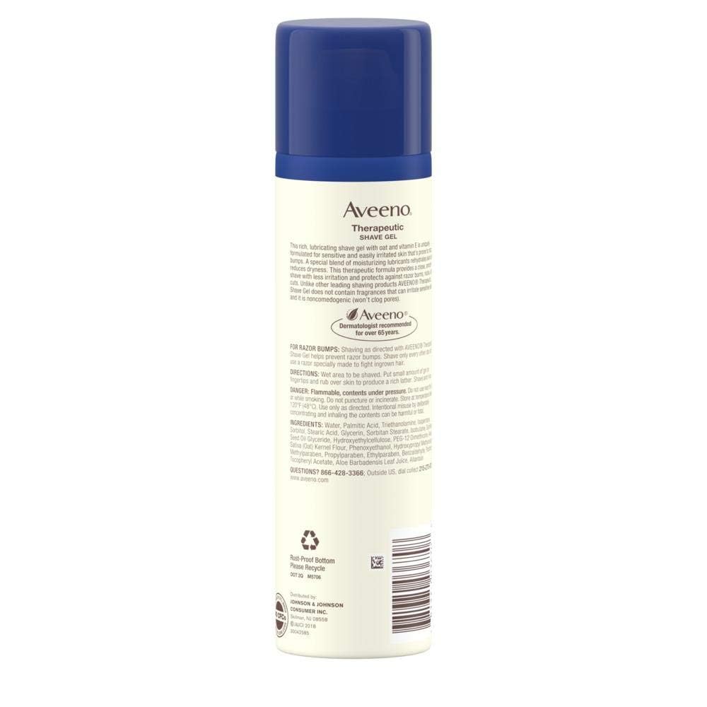 Special pack of 3 Aveeno Therapeutic Shaving Gel - 7 oz bottles
