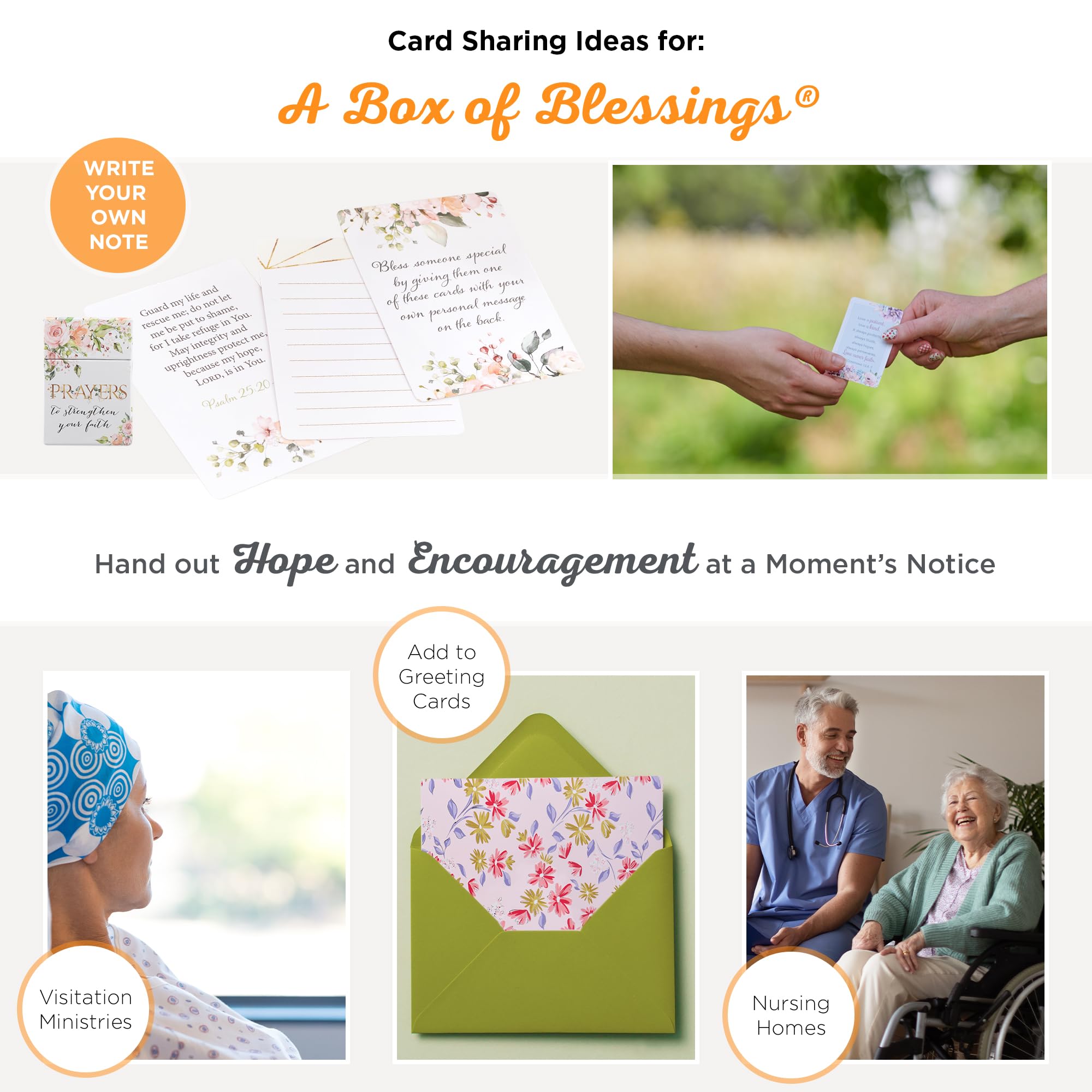 Prayers to Strengthen Your Faith, Inspirational Scripture Cards to Keep or Share (Boxes of Blessings)
