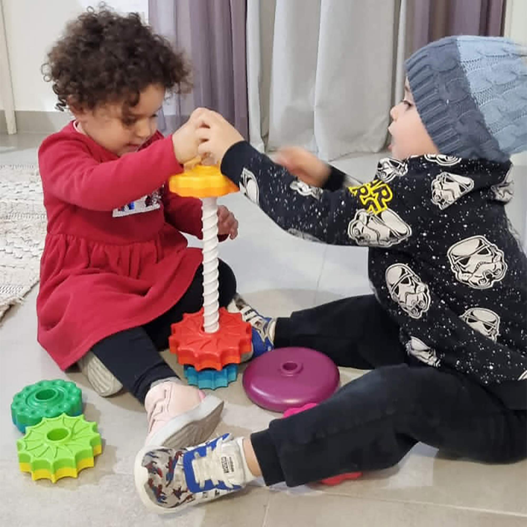 ODELA Spinning Toy β Premium Stacking Toy for Kids β Strong ABS Plastic β Rainbow Spinning Wheel Toy β Fun and Engaging Brain Development Toys for Kids
