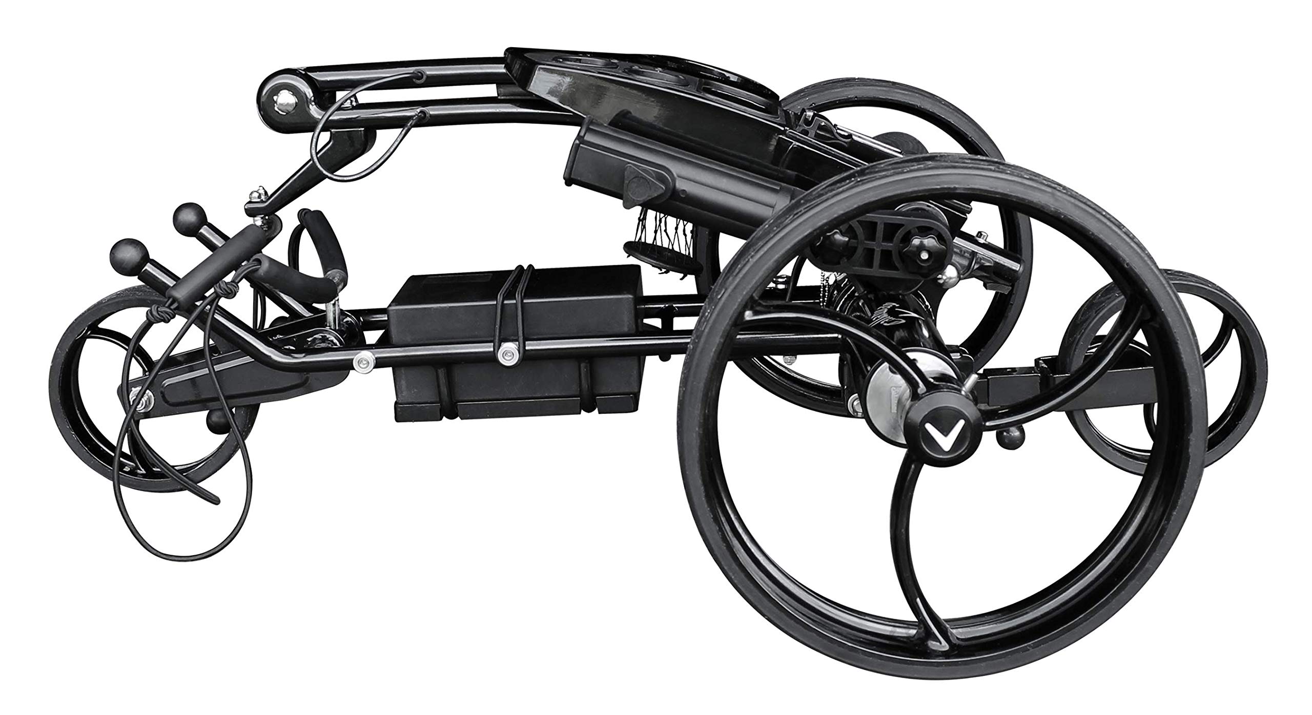 Callaway Traverse Electric Push Cart Remote Control Golf Push Cart for Golf Clubs,Black