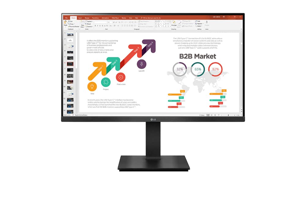 LG 68,6cm/27'' (1920x1080) 27BP450Y-B 16:9 5ms IPS HDMI VGA DisplayPort VESA Pivot Full HD Black