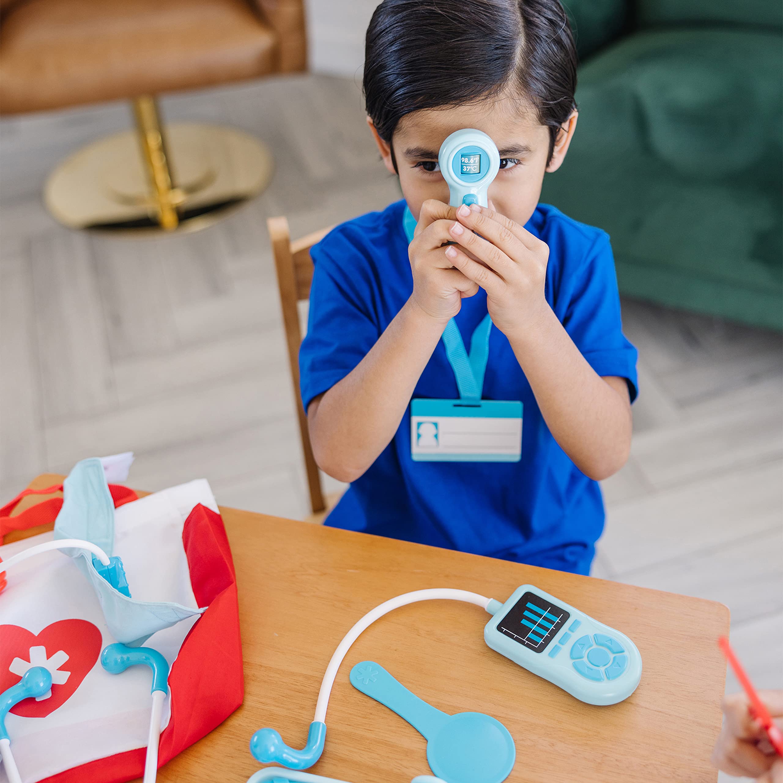 Melissa & Doug Get Well Doctor’s Kit Play Set – 25 Toy Pieces - Doctor Role Play Set, Doctor Kit For Toddlers And Kids Ages 3+