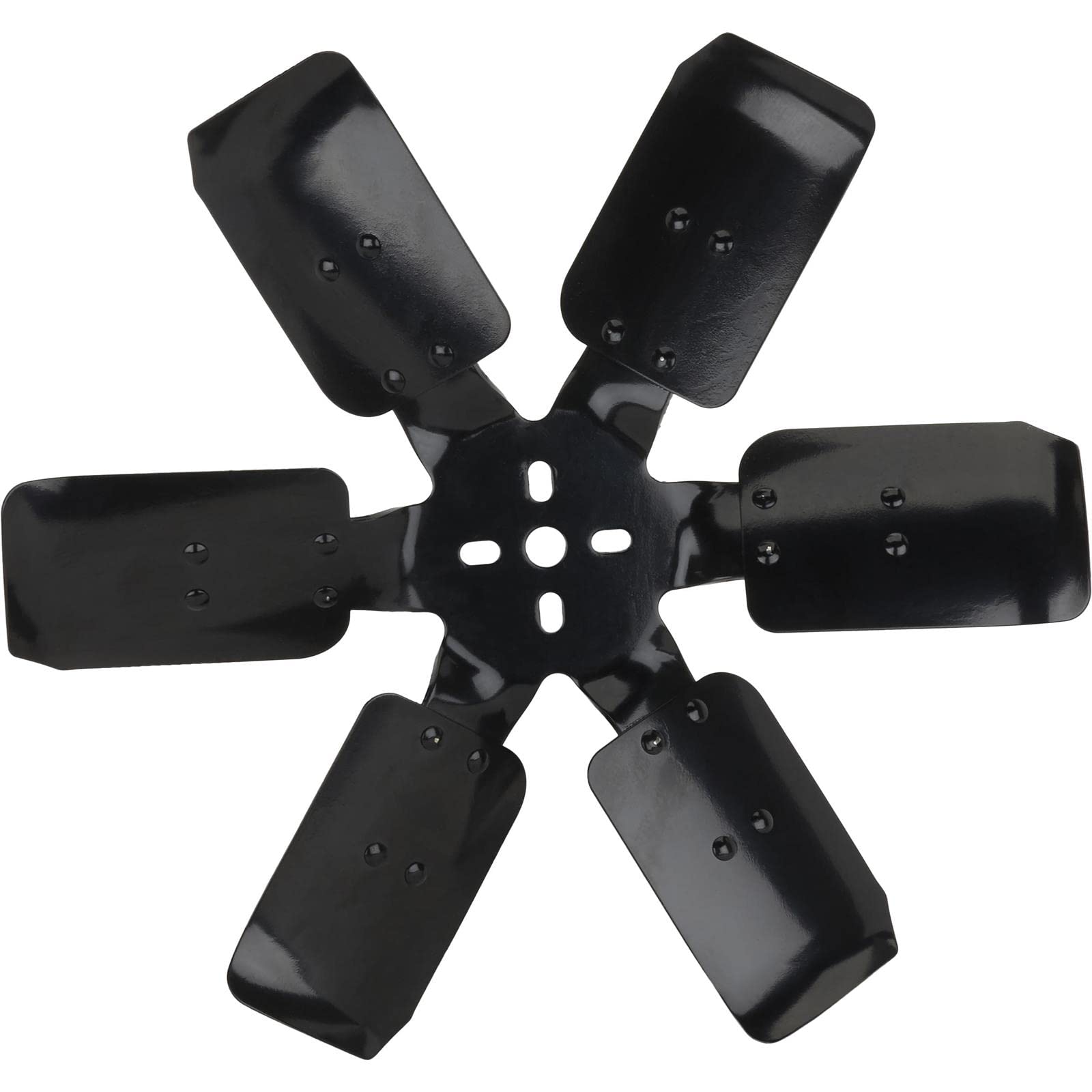 Speedway Motors Steel Cooling Fan, 15 Inch - Non-Flex Blades for Optimal Cooling - Ideal for Race Applications - Fits Most V8 Water Pumps - Sold Individually