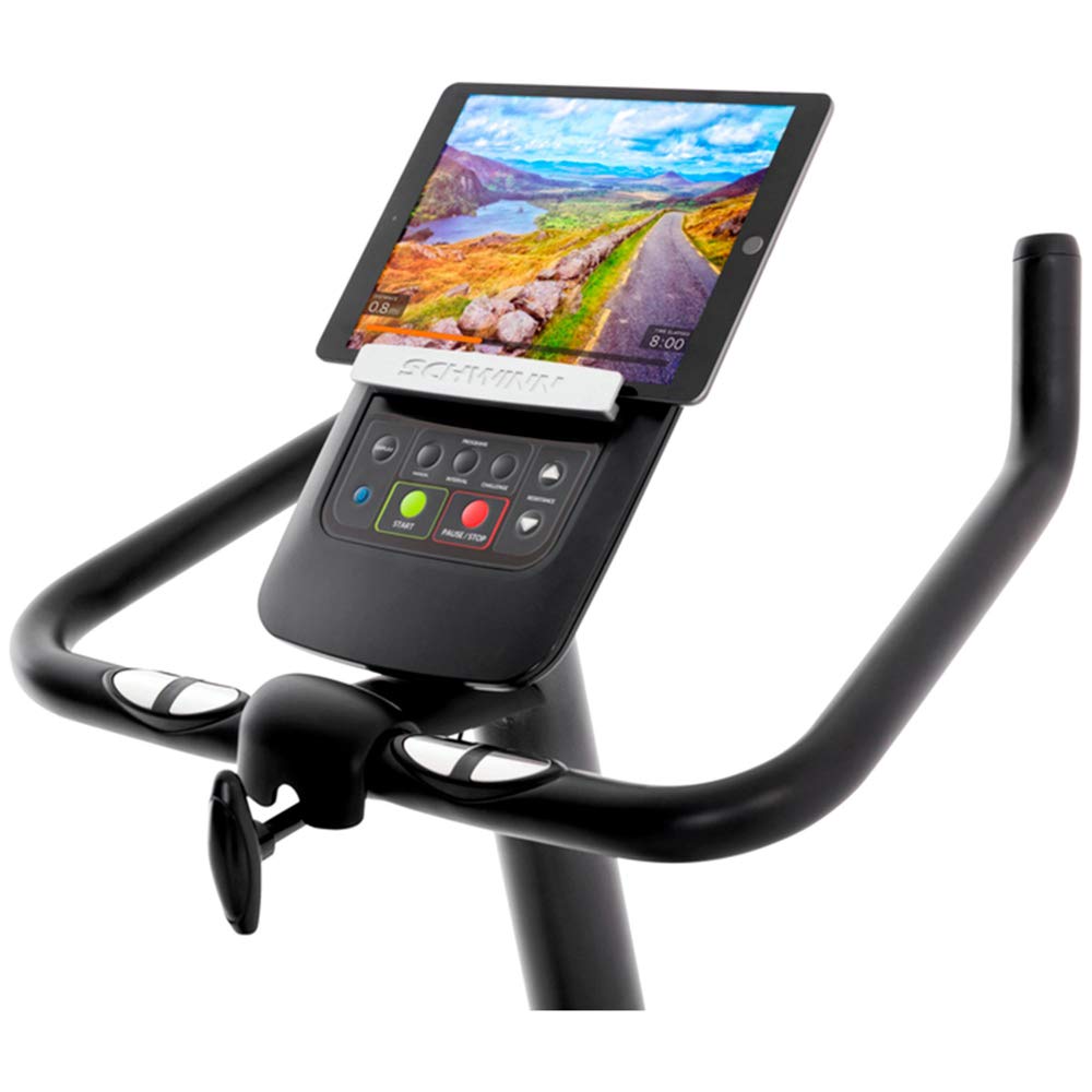 Schwinn 100931 130 Upright Exercise Fitness Bike Bundle with 1 YR CPS Enhanced Protection Pack and Workout Cooling Sport Towel
