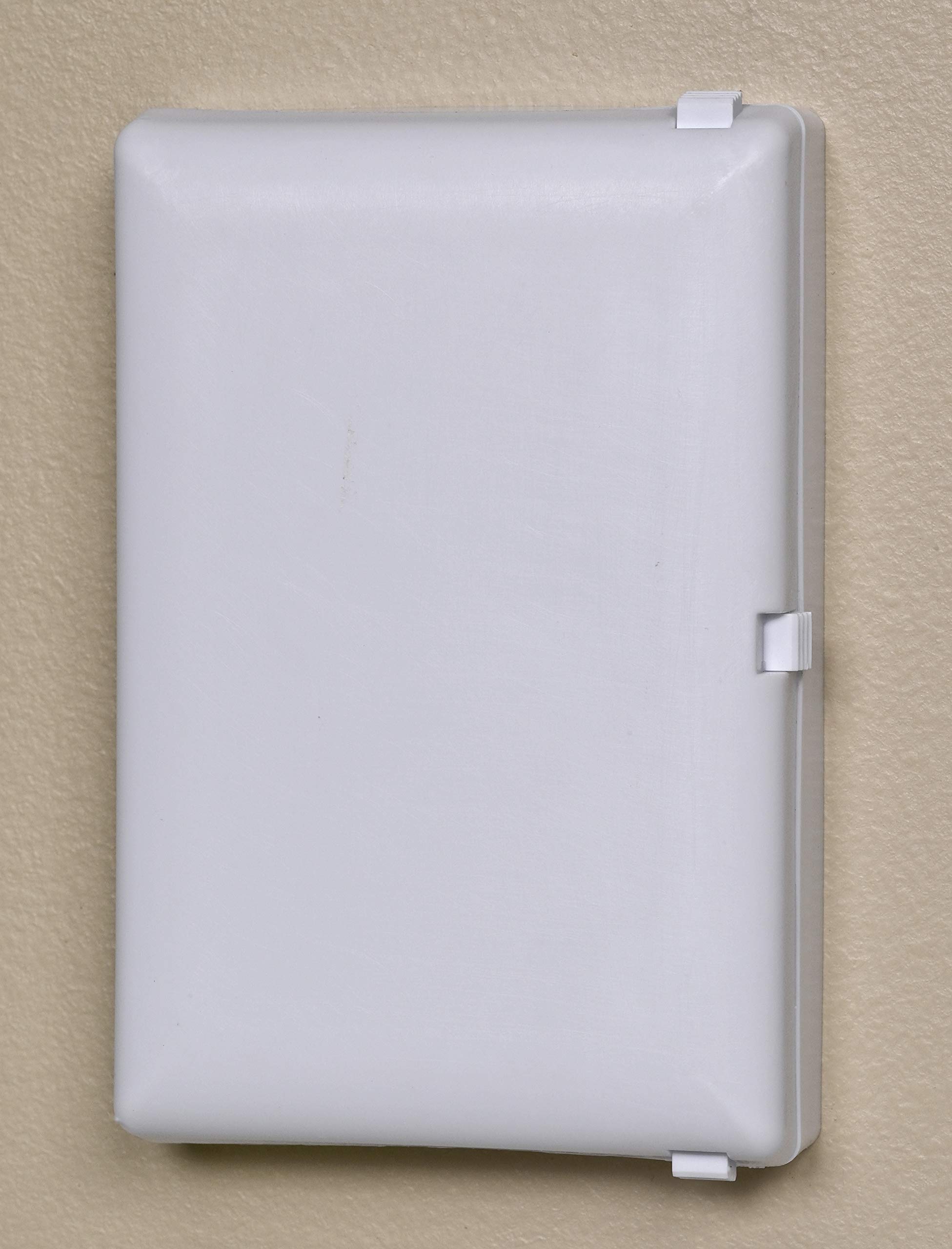 Child Be Safe Baby Toddler Pet Resistant Electrical Safety Cover Guard Home and Business for Decora Leviton Legrand Modern Wide Rocker Light Switch (1 Count, White)
