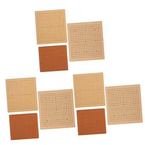 SAFIGLE 9 Pcs Go Board Travel Chess Set Travel Chess Board Portable Chess Board Roll-up Chess Board Folding Chess Chinese Chess Board Chessboard Plaything Go Boards Leather Go Board Mini