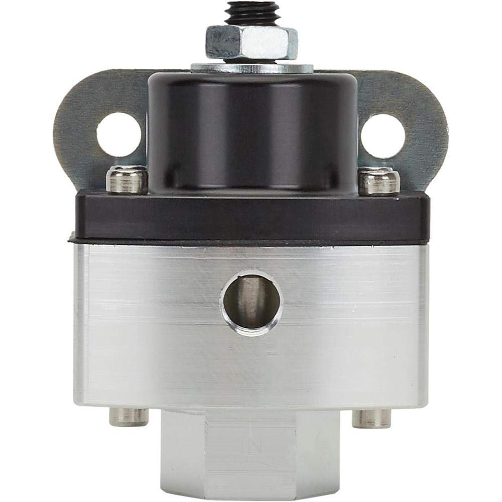 Speedway Motors Fuel Pressure Regulator, 5-12 PSI, Non-Return Style, CNC Lightweight Billet Aluminum, Universal Fit - Consistent and Reliable Performance