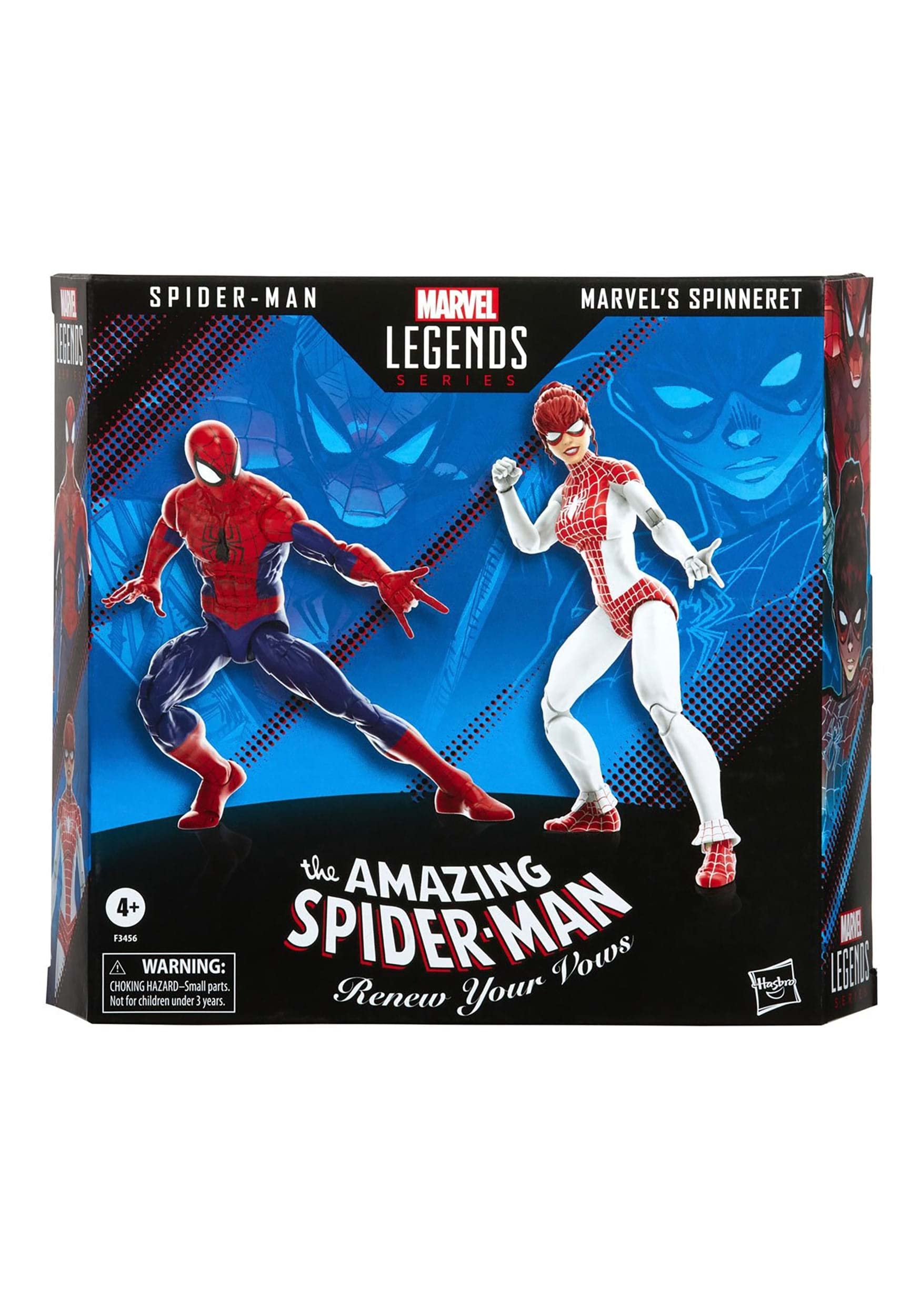 Spider-Man Marvel Legends Series 6-inch and Spinneret Action Figure 2-Pack, Includes 10 Accessories
