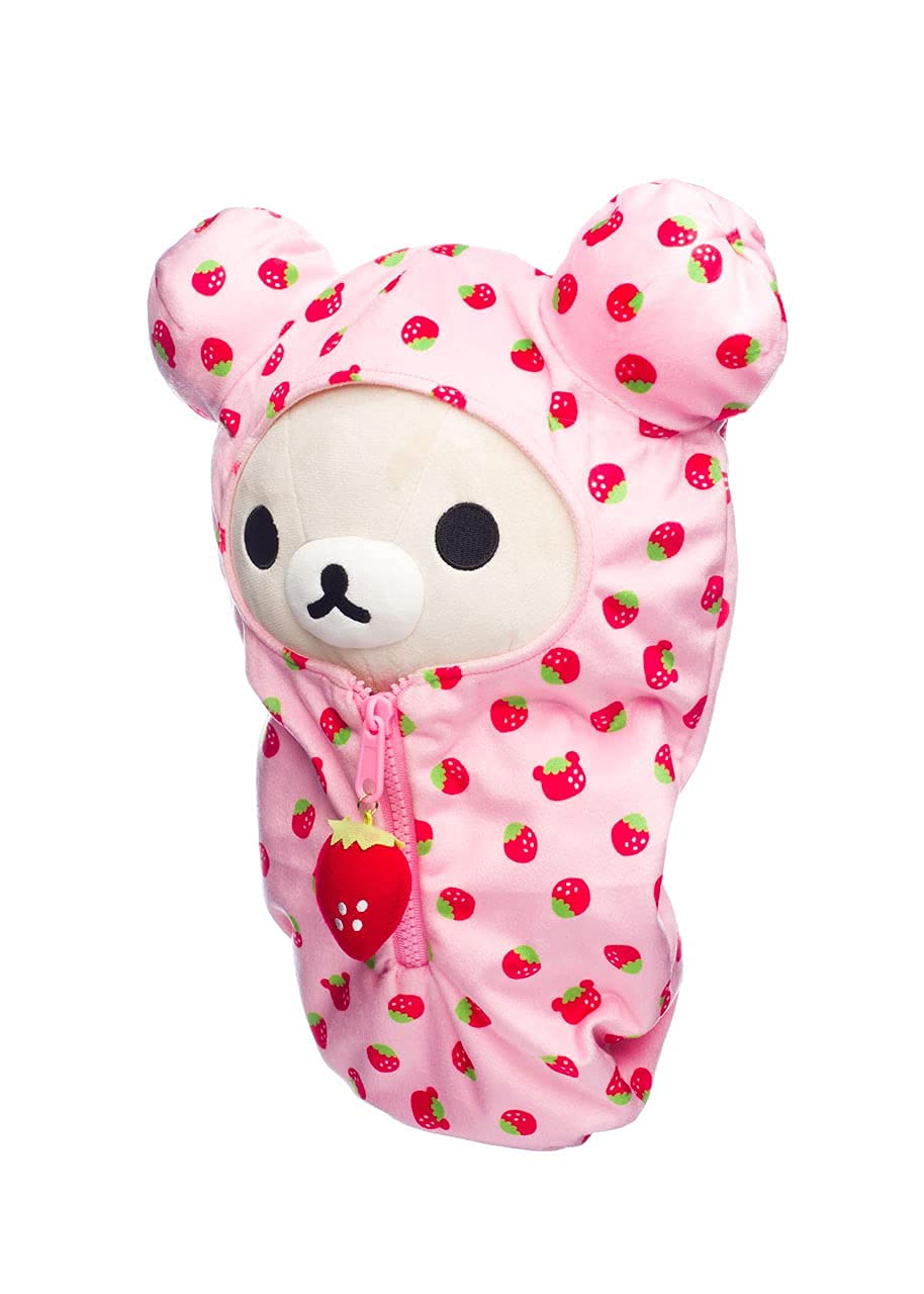 San-X Original Rilakkuma Sleeping Bag Plush Series (Korilakkuma - Strawberry)