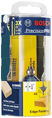 BOSCH 85298MC 1-5/16 In. x 45° Carbide-Tipped Chamfer Router Bit