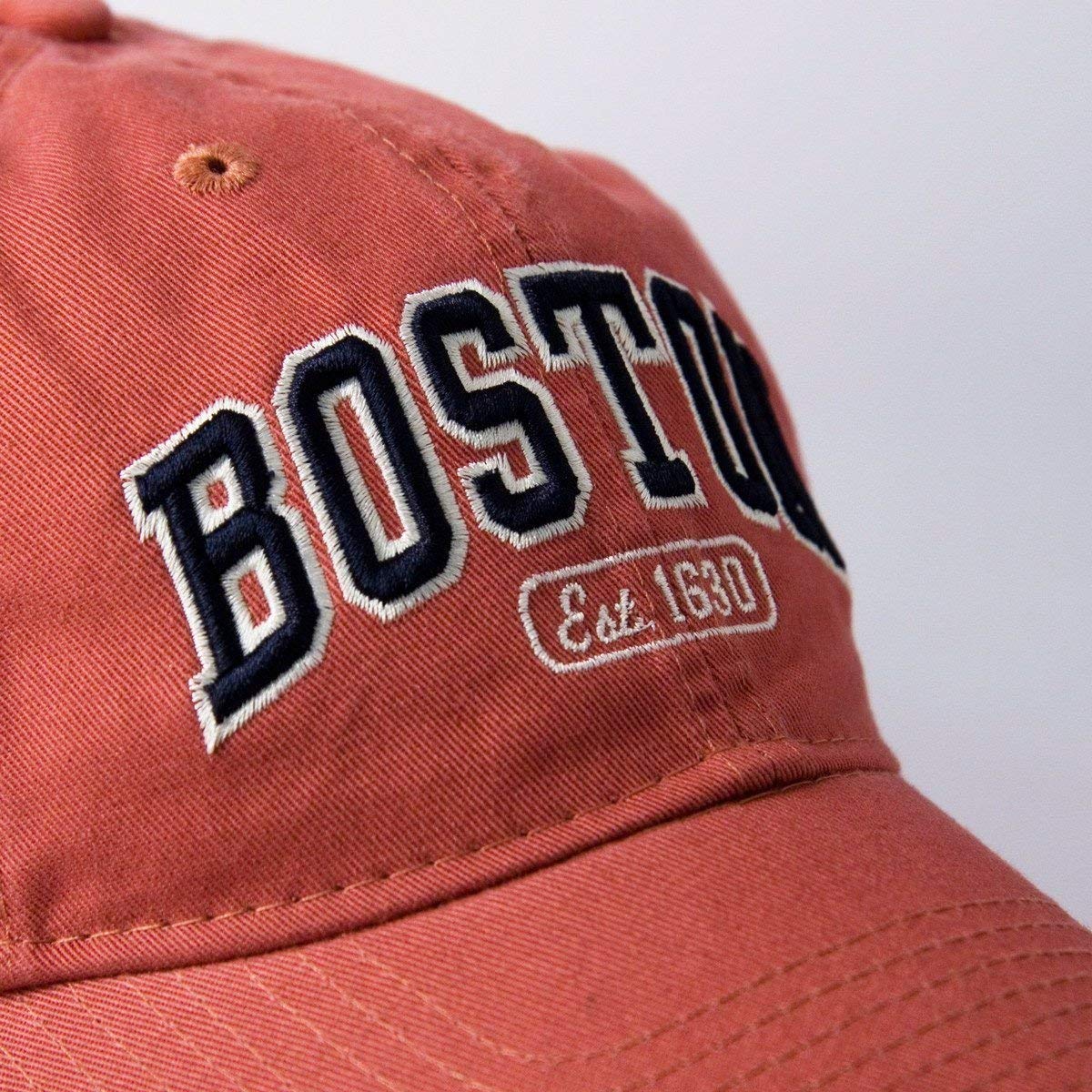 Boston Arch Pastime Trucker Hat (Cape Cod Red), Fitted Baseball Cap, New England Apparel Gift for Men/Women/Kids, OSFM Adjustable Size - Chowdaheadz
