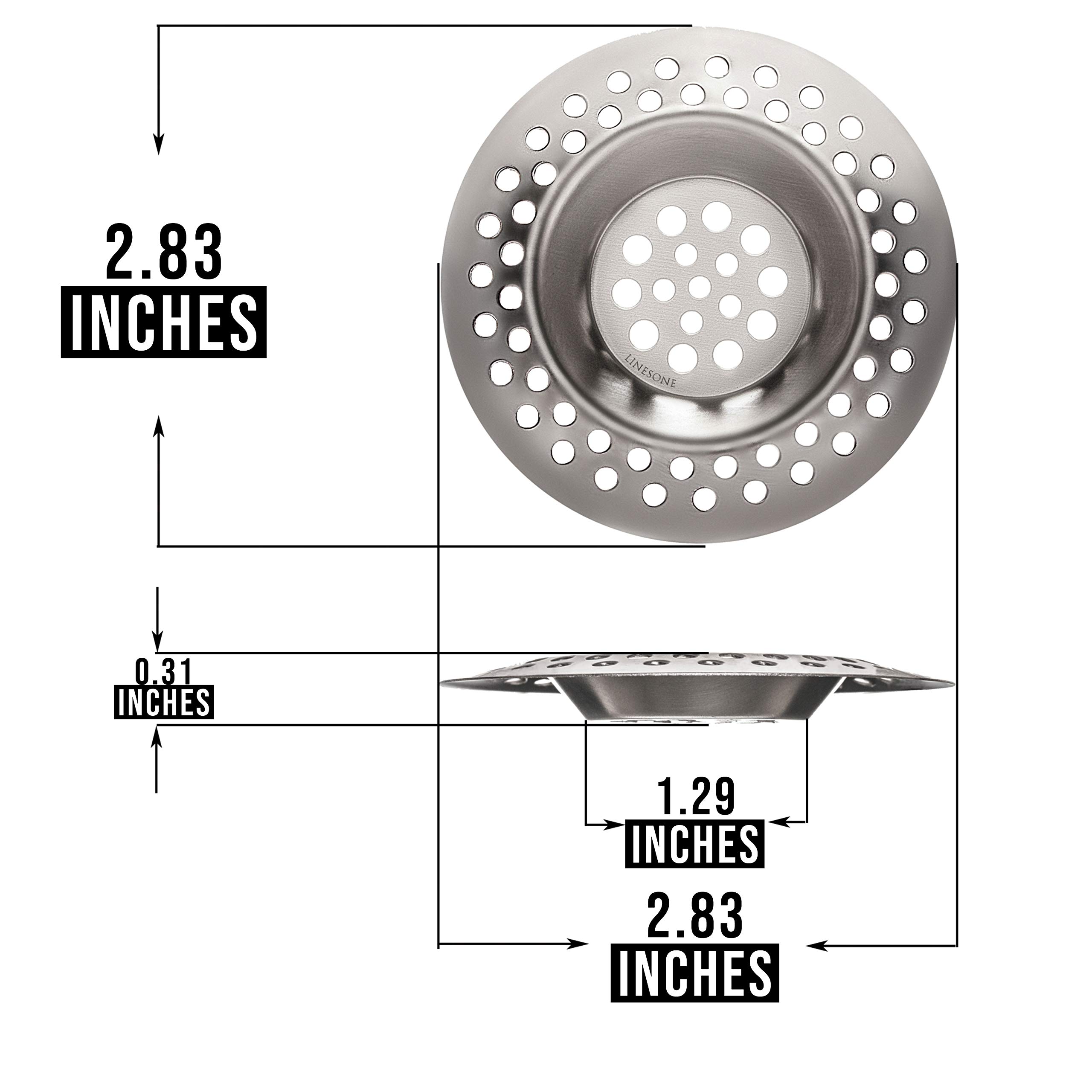 Hair Catcher, Kitchen Sink Strainer, Drain Protector, Hair Catcher, Drain Catcher 3", Spa Drain Cover (Pack of 2)
