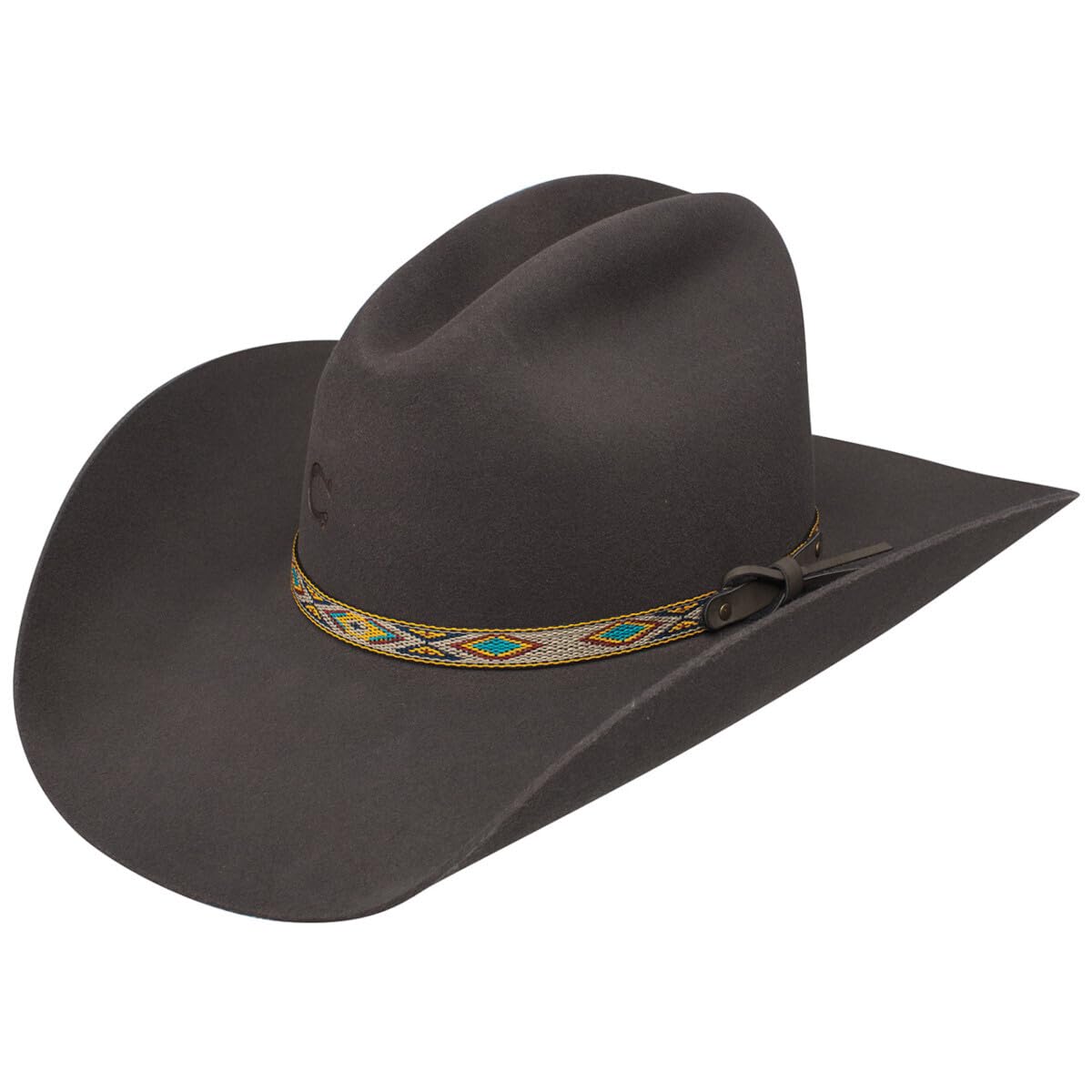 Charlie 1 Horse Runaway Gray Ladies Felt Cowboy Hat (6-3/4)