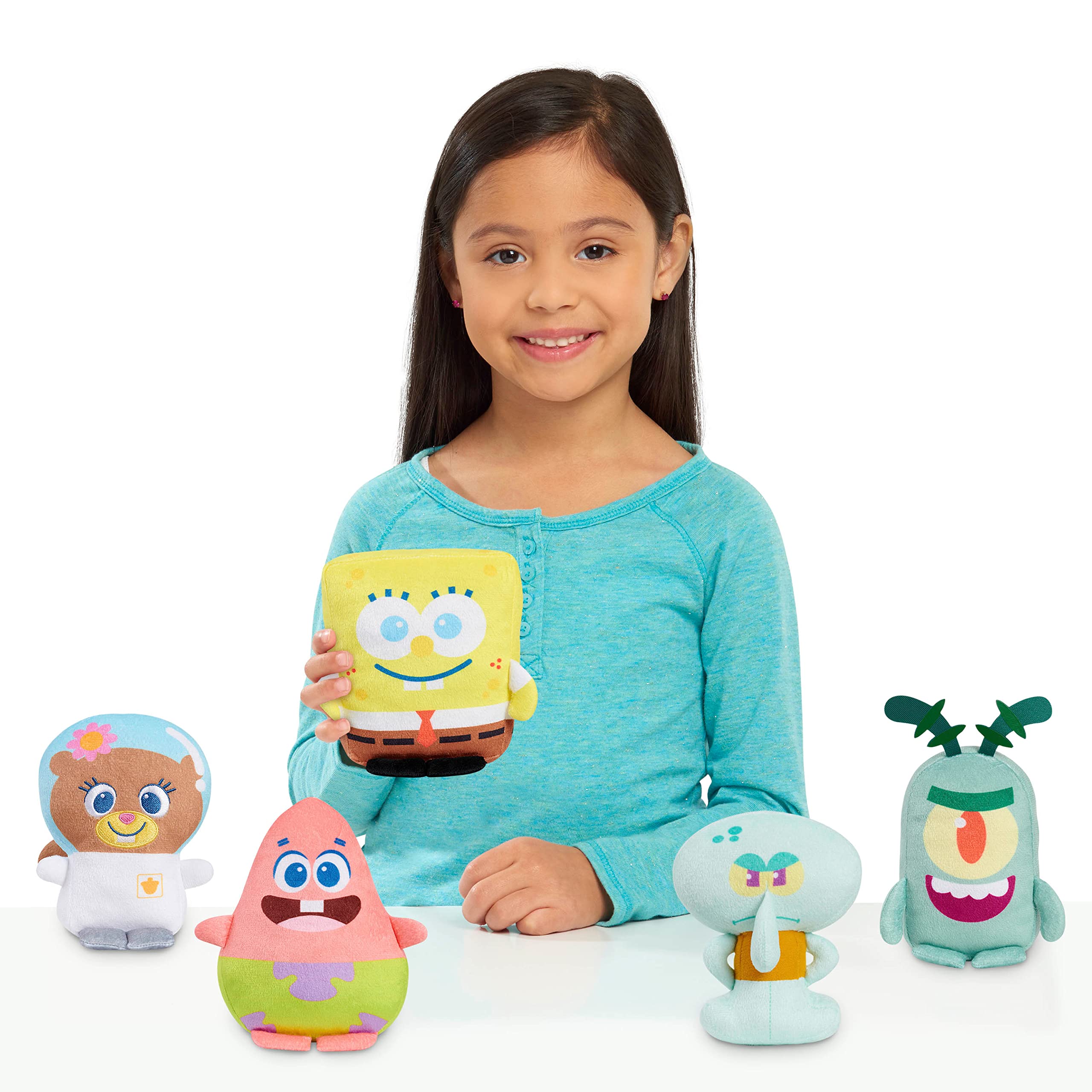 SpongeBob SquarePants 7-inch Small Plush SpongeBob Stuffed Animal, Kids Toys for Ages 3 Up by Just Play