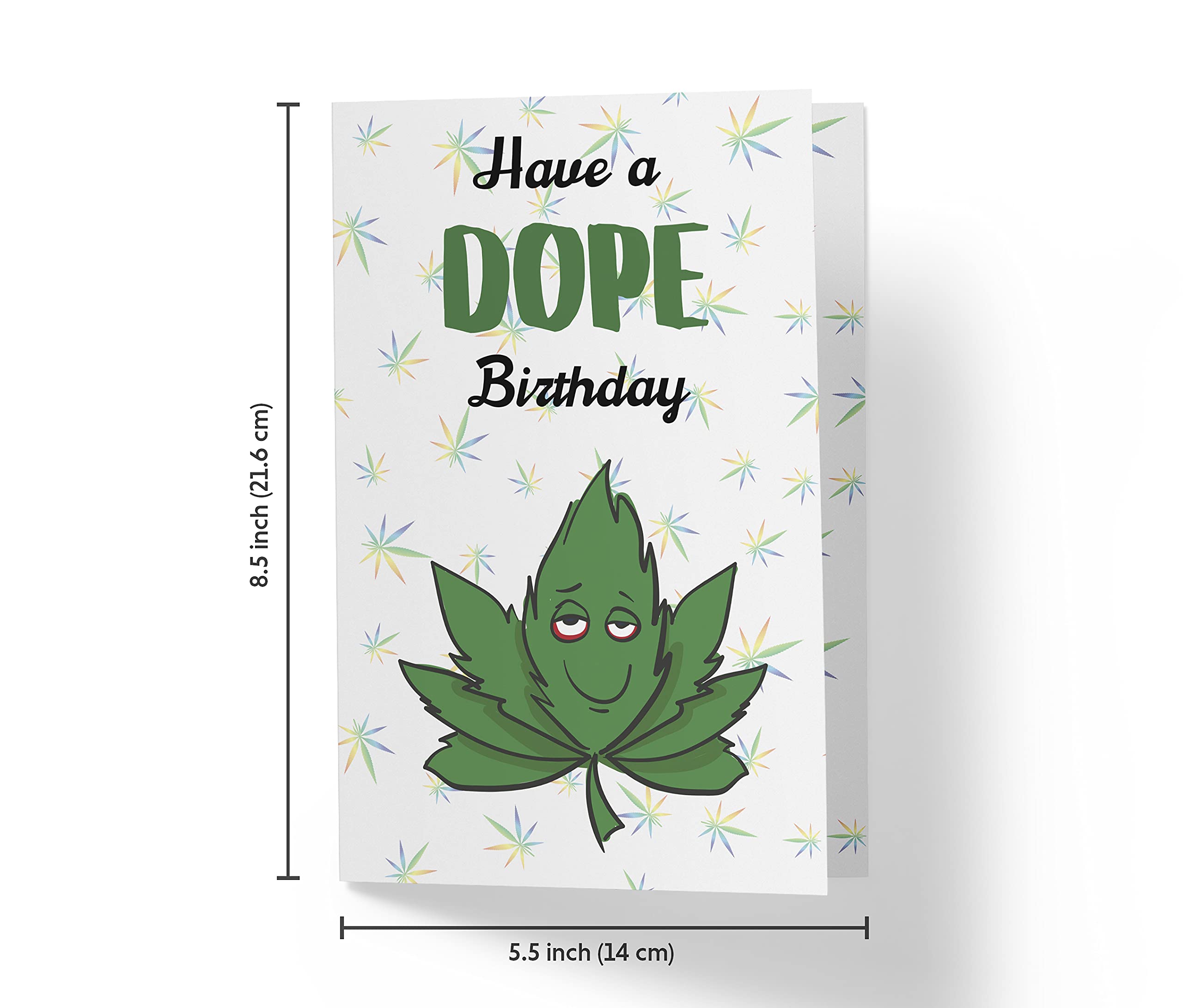 Karto Funny Marijuana Birthday Card for Men and Women - 5.5 x 8.5 Inches - Envelope Included