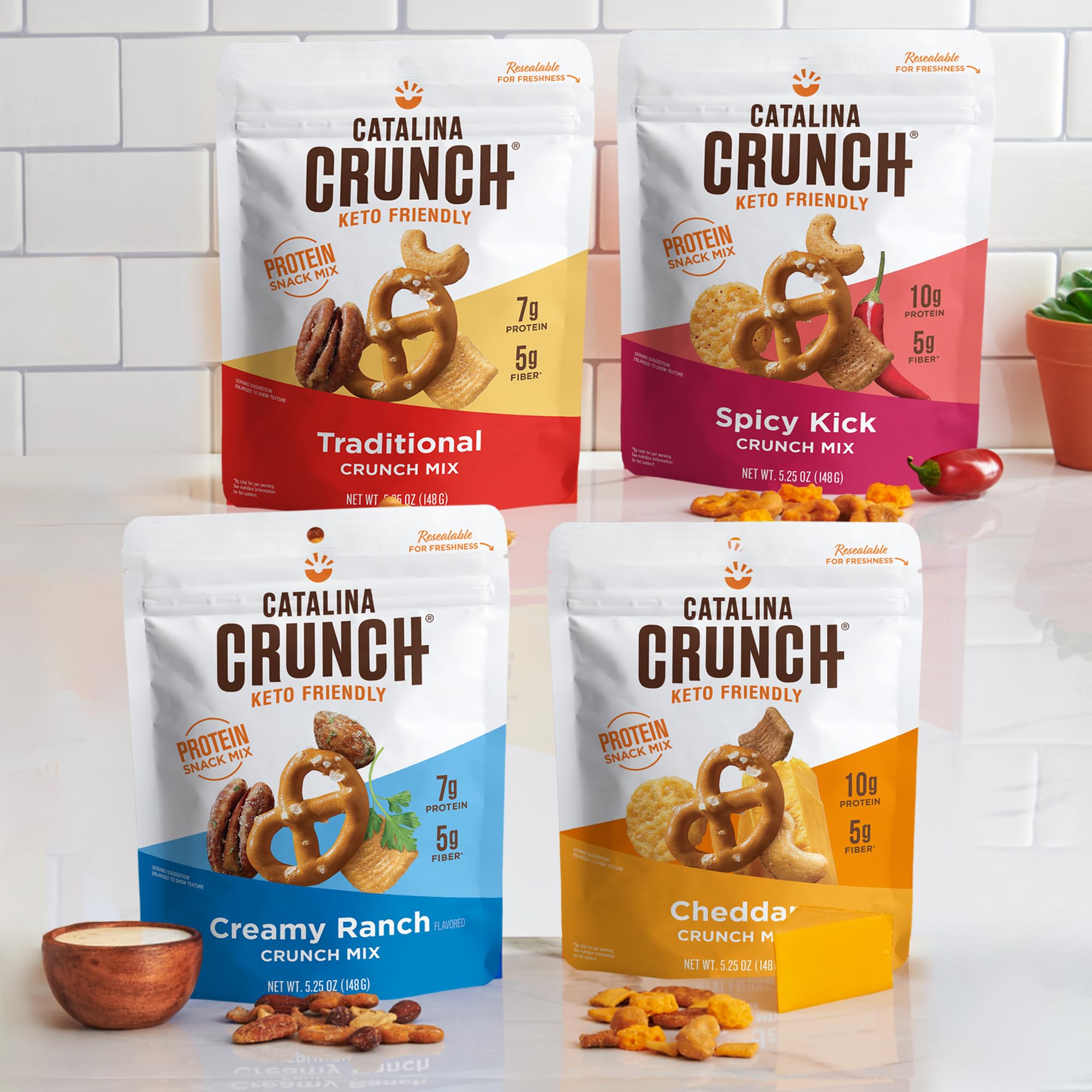 Catalina Crunch Mix Protein Snack Mix Variety Pack | Keto Friendly, Low Carb, Keto Snacks, Pack of 6