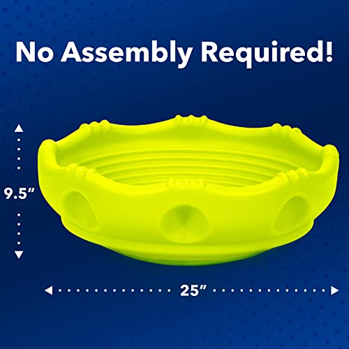 Simplay3 Two Sided Rock Around Wobble Disk and Climbing Dome for Toddlers and Kids - Rocking and Climbing - Indoor/Outdoor - Green, Made in USA