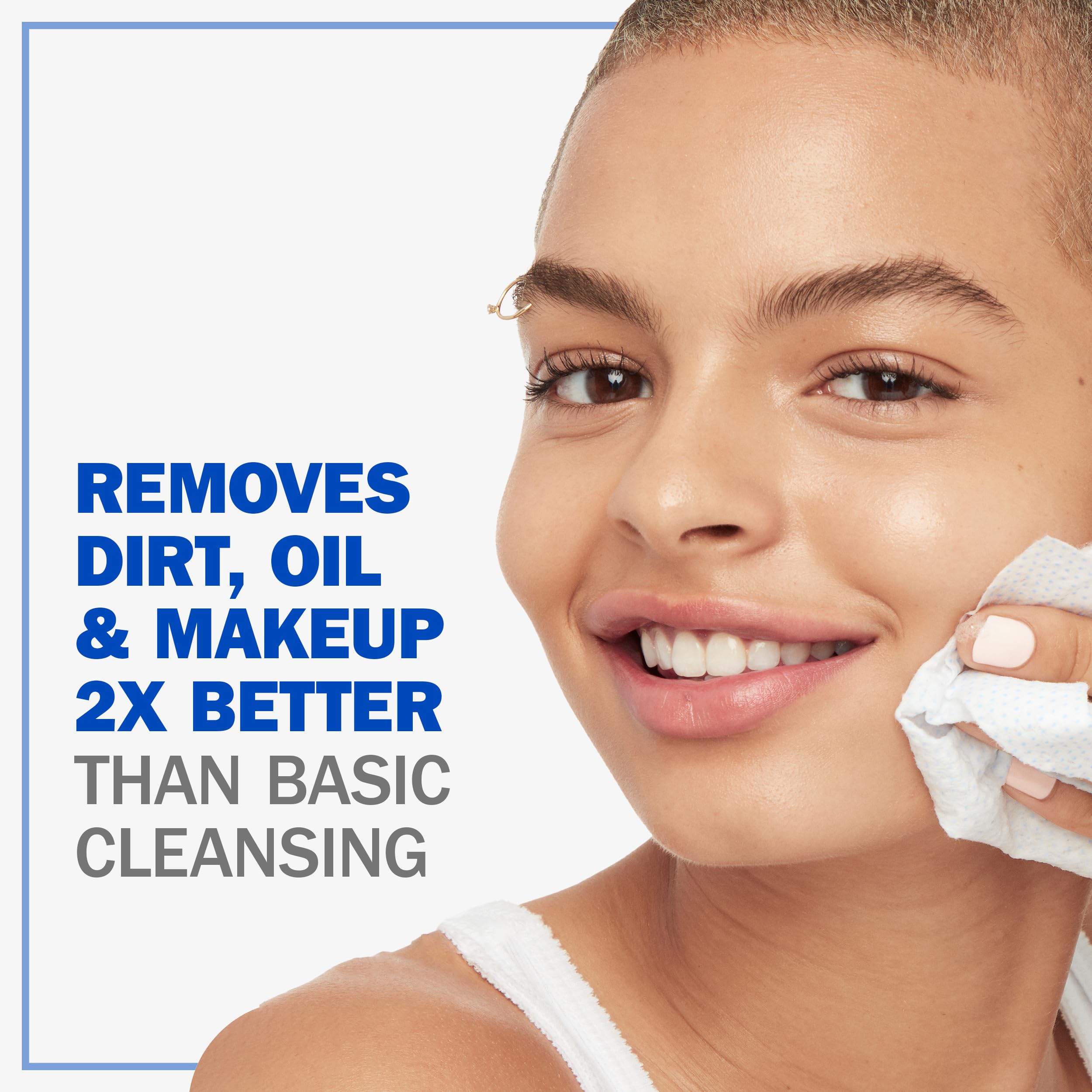 Olay Daily Facials, Deeply Purifying Clean, 5-in-1 Cleansing Wipes with Power of a Makeup Remover, Scrub, Toner, Mask and Cleanser, 66 Count