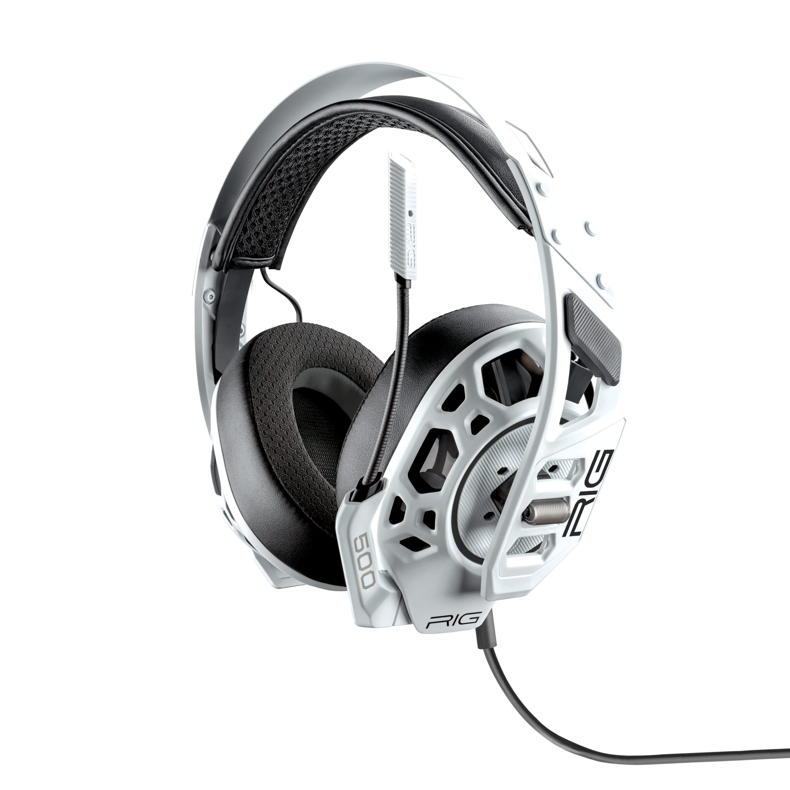 RIG 500 PRO HS GEN 2 Competition Grade PlayStation Gaming Headset for PS4, PS5 and Nintendo Switch - 50mm Speaker Drivers - Flip-to-Mute Microphone - White