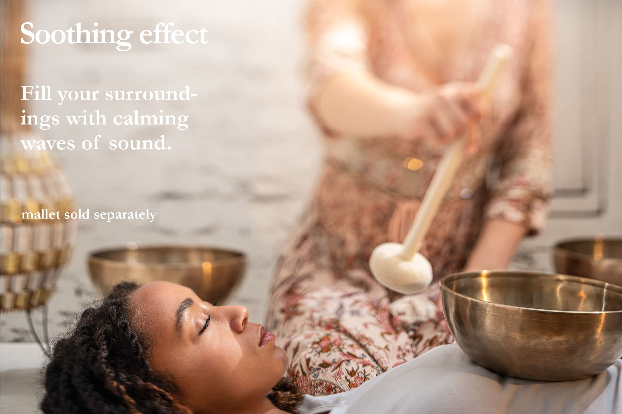 Bronze Singing Bowl with Felt Ring and Cover, Energy Series β MADE IN INDIA β For Meditation, Yoga and Sound Healing Therapy, 2-YEAR WARRANTY
