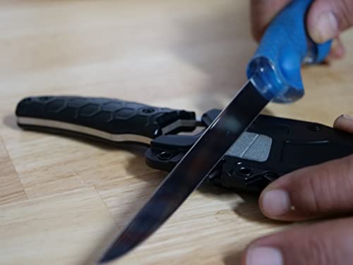 CAMILLUS Comb 7.25" Clip Point Blade Durable Corrosion-Resistant 420 Stainless Steel Outdoor Survival Hunting Fishing Camping Fixed Blade Knife, Molded Sheath with 4 Additional Functions Included