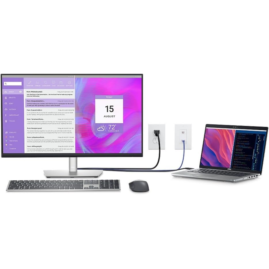 Dell P2723QE USB-C Hub Monitor - 26.96-inch 4K (3840 x 2160) 60Hz Display, 5ms Response Time (Fast Mode), USB-C/DisplayPort/HDMI/USB 3.2 Gen1 Connectivity, Color Depth: 1.07 Billion Colors β Black