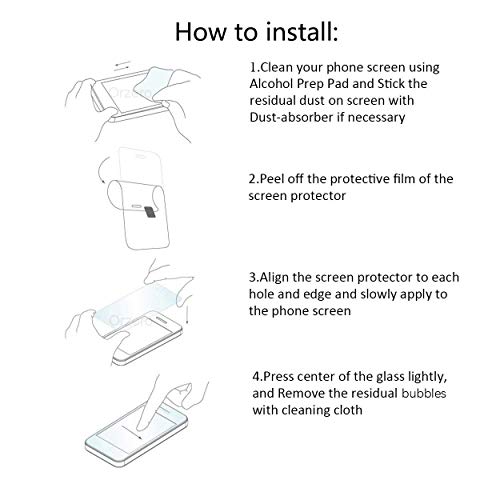 Orzero (3 Pack Compatible for ROG Ally (Upgraded) Tempered Glass Screen Protector, (Full Coverage) Anti Scratch 9 Hardness 2.5D Arc Edges Bubble-Free (Lifetime Replacement)